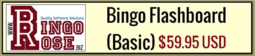 75 Ball "Bingo Flashboard (Basic)" program by Bingo Rose. Only $59.95US