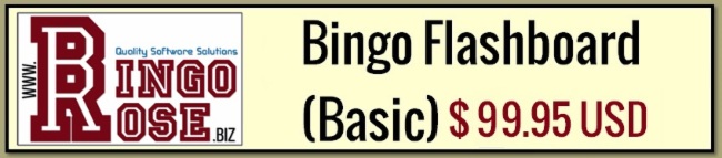 Bingo Flashboard (Basic) - Bingo Rose Software